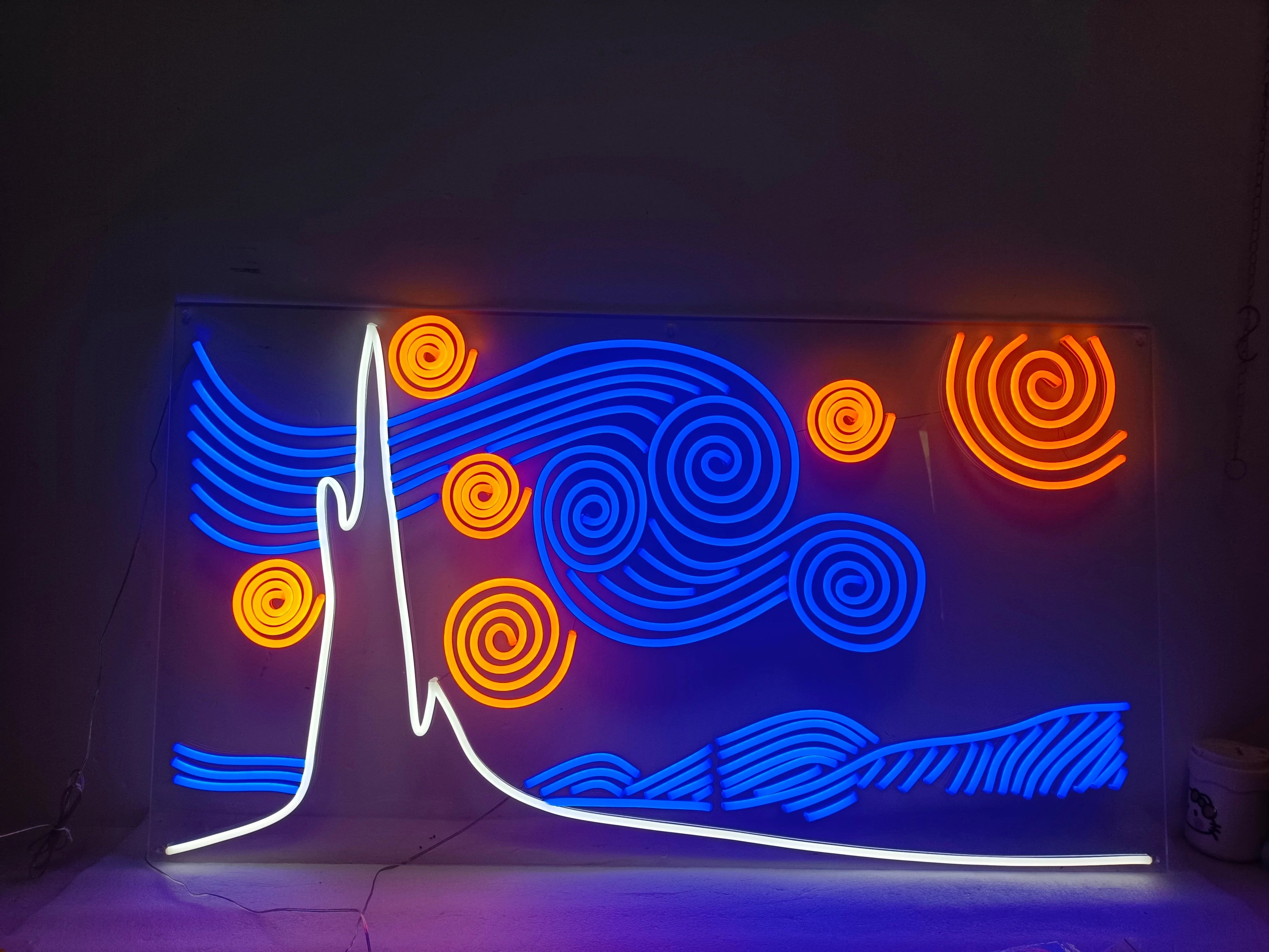 Neon "Starry Night Vincent Van Gogh" Neon Sign